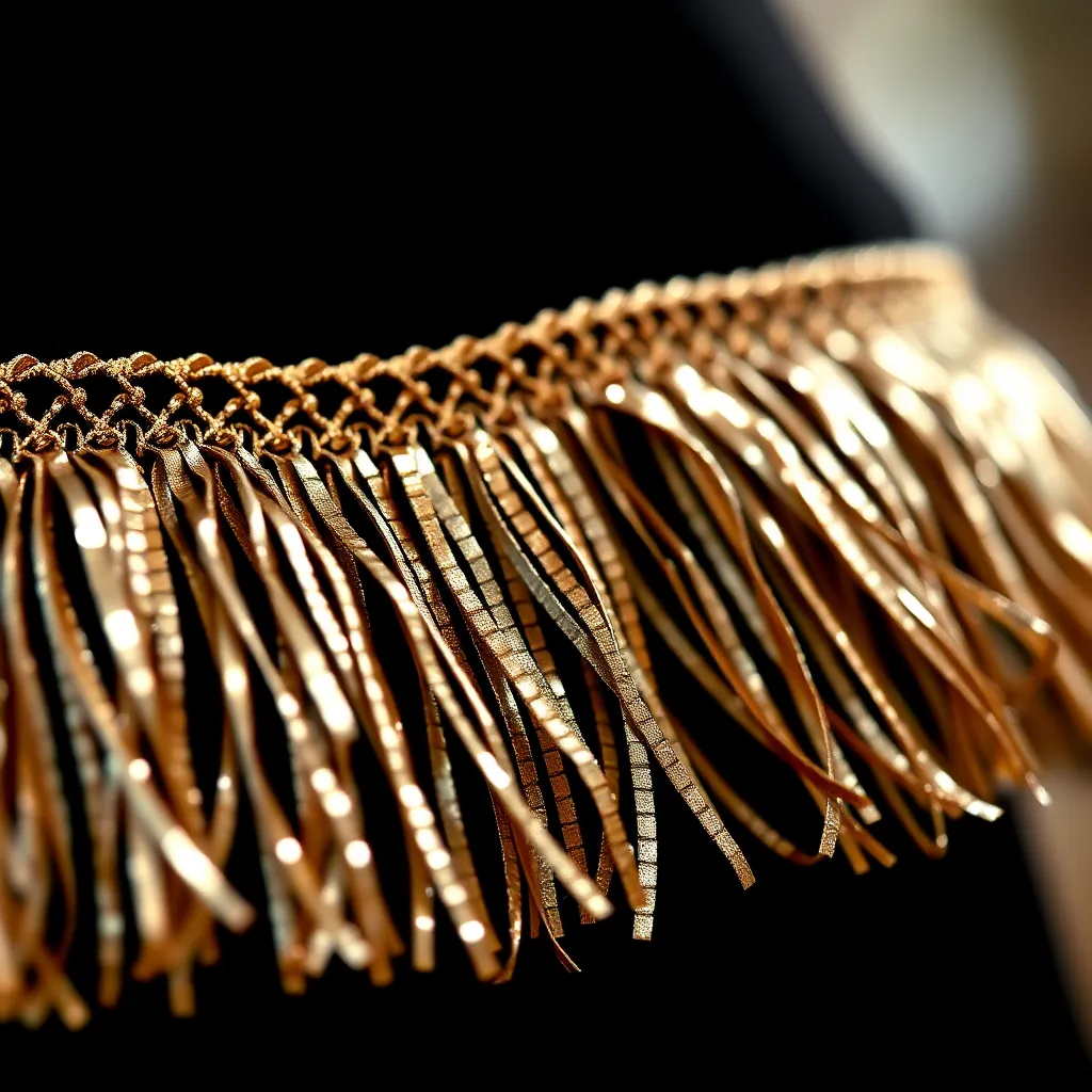 Exploring the Allure of Metallic Fringe Trim in Fashion