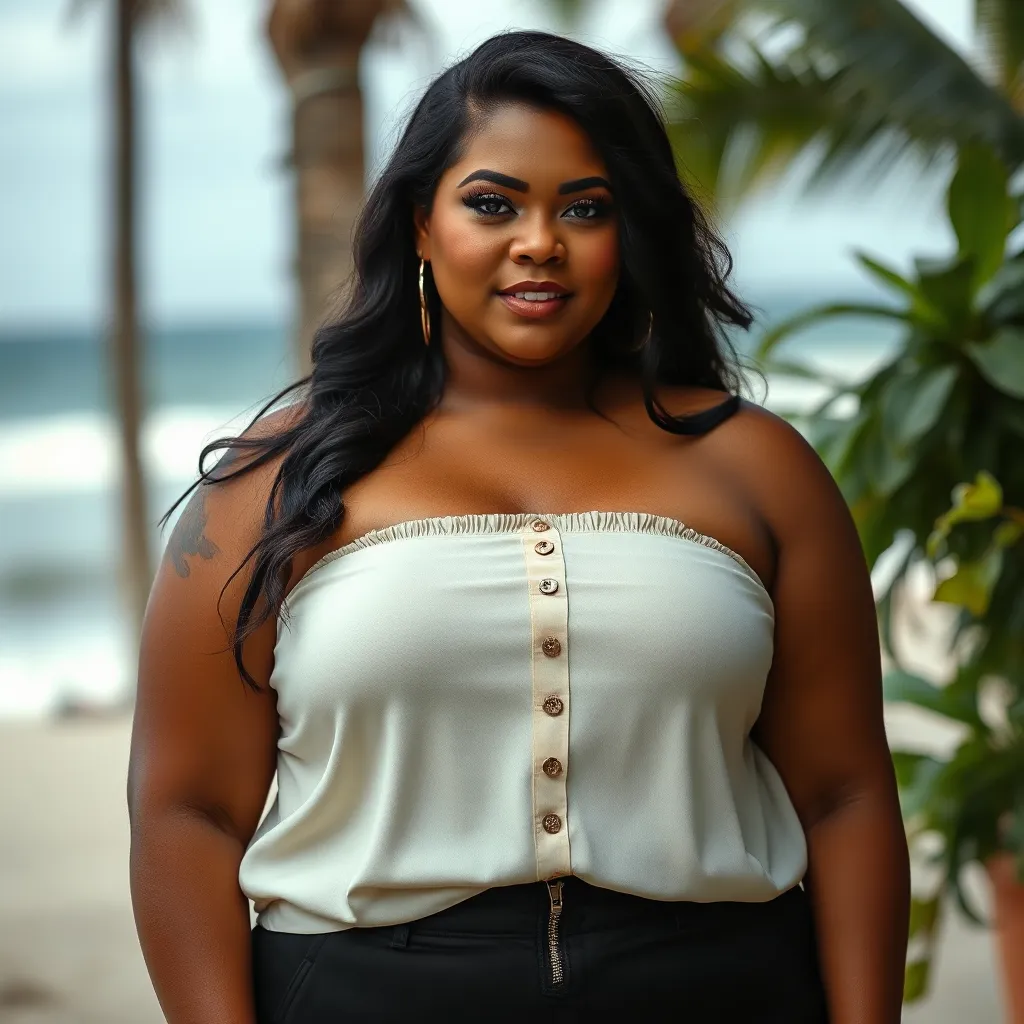 Stylish Plus Size Strapless Tops for Summer Fashion