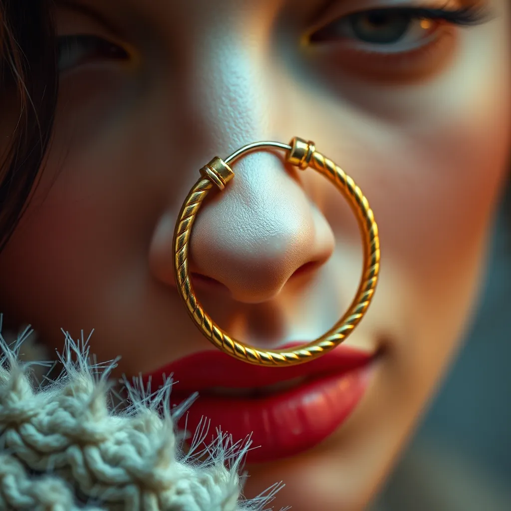 Exploring the Allure of Fake Hoop Nose Rings
