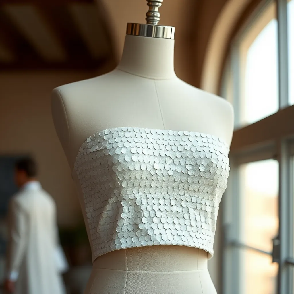The Timeless Chic of White Sequin Tube Tops