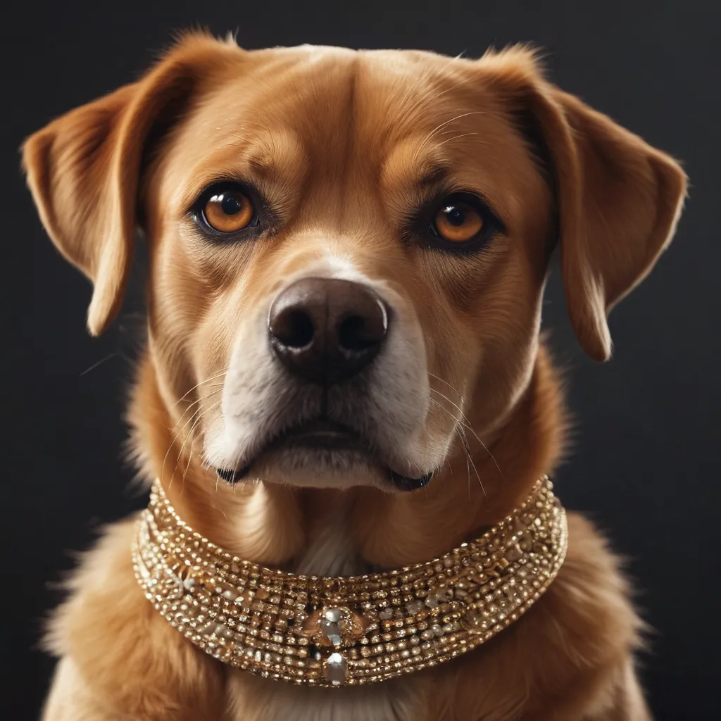 Gold Rhinestone Dog Collar: Style Meets Functionality
